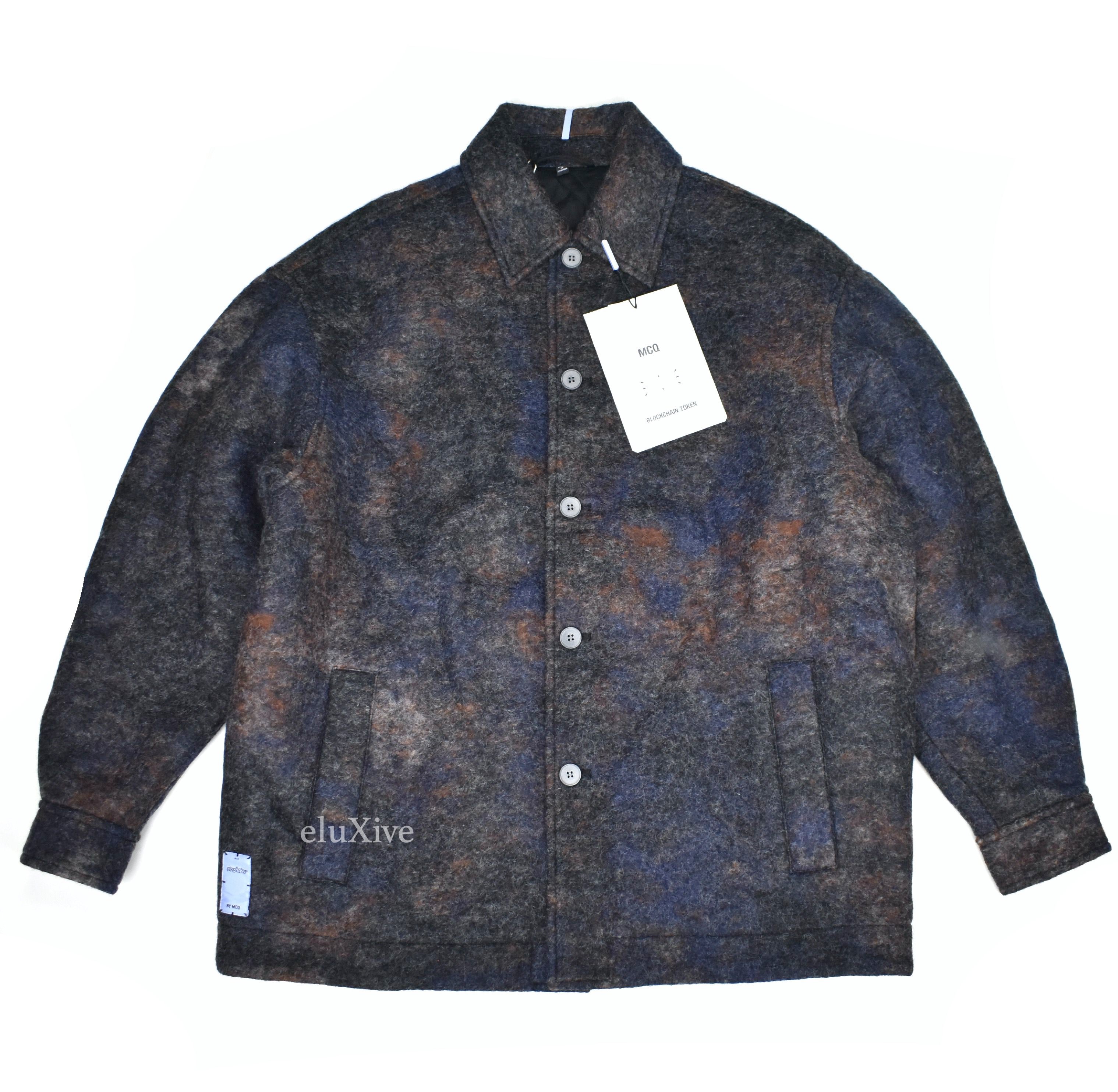 Alexander McQueen - McQ Oversized Marled Wool Coat – eluXive