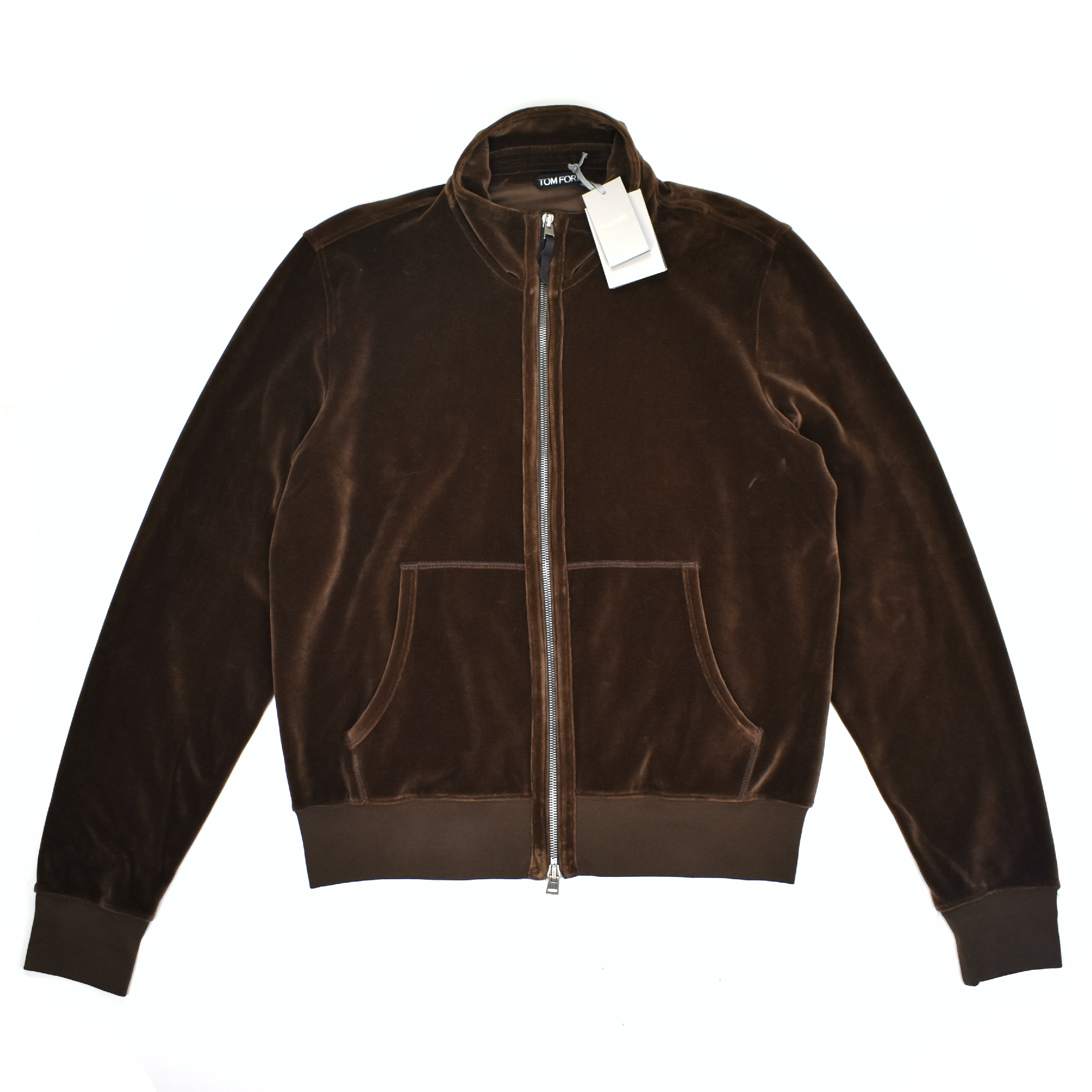 Tom Ford - Brown Velour Track Jacket – eluXive