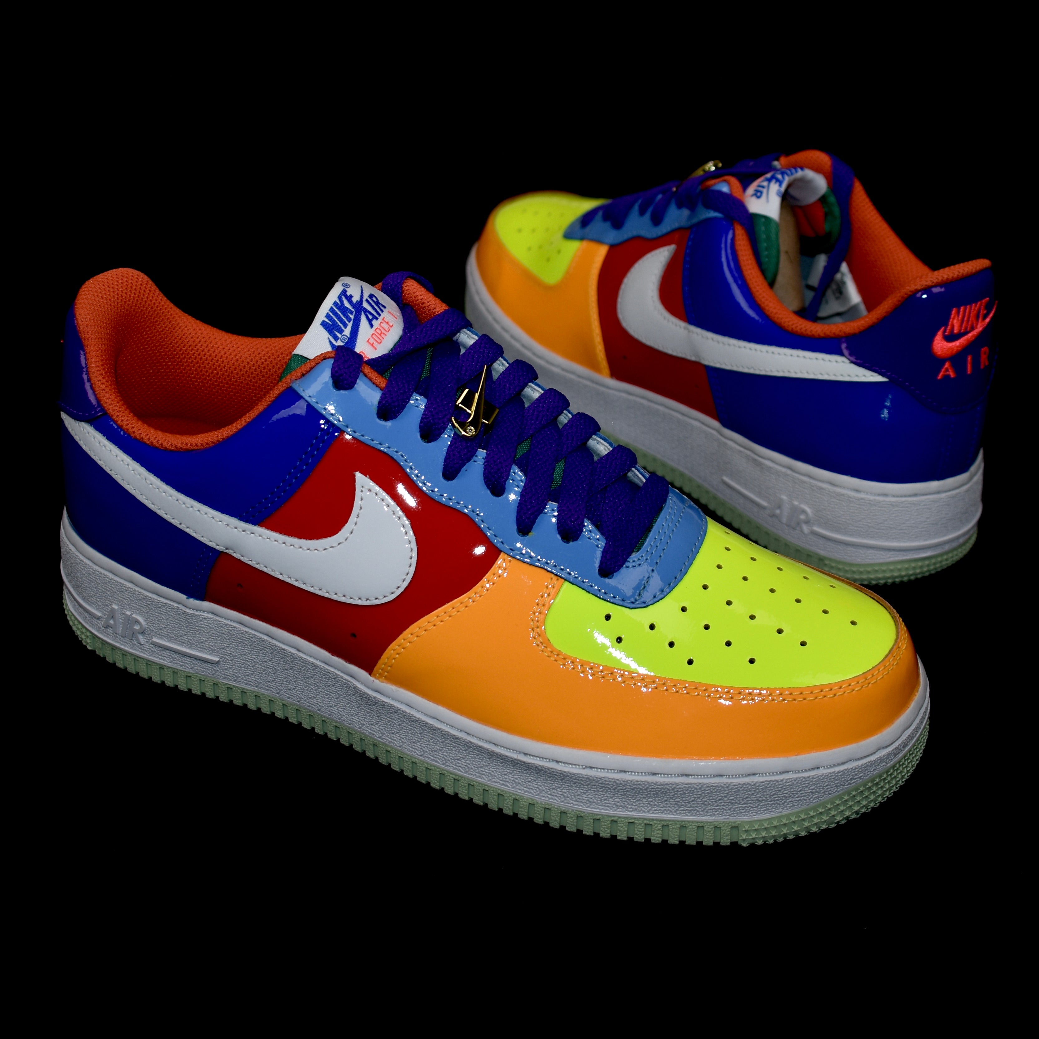 Nike - Air Force 1 By You Patent Leather 'Multicolor' – eluXive