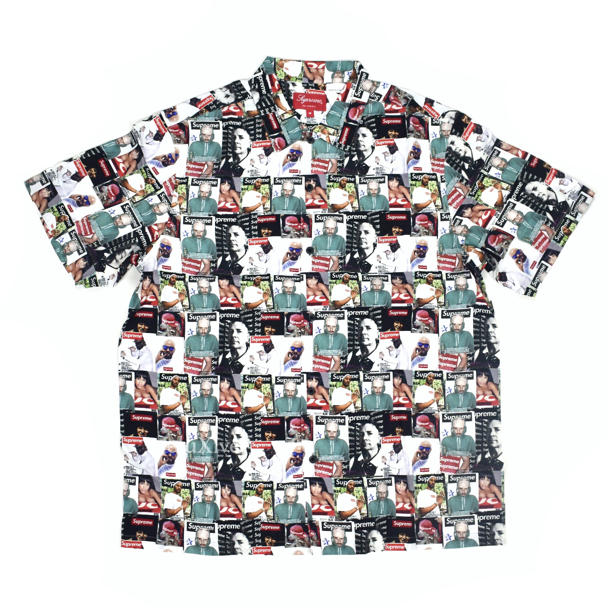 Supreme - Magazine Print Viscose Club Shirt – eluXive