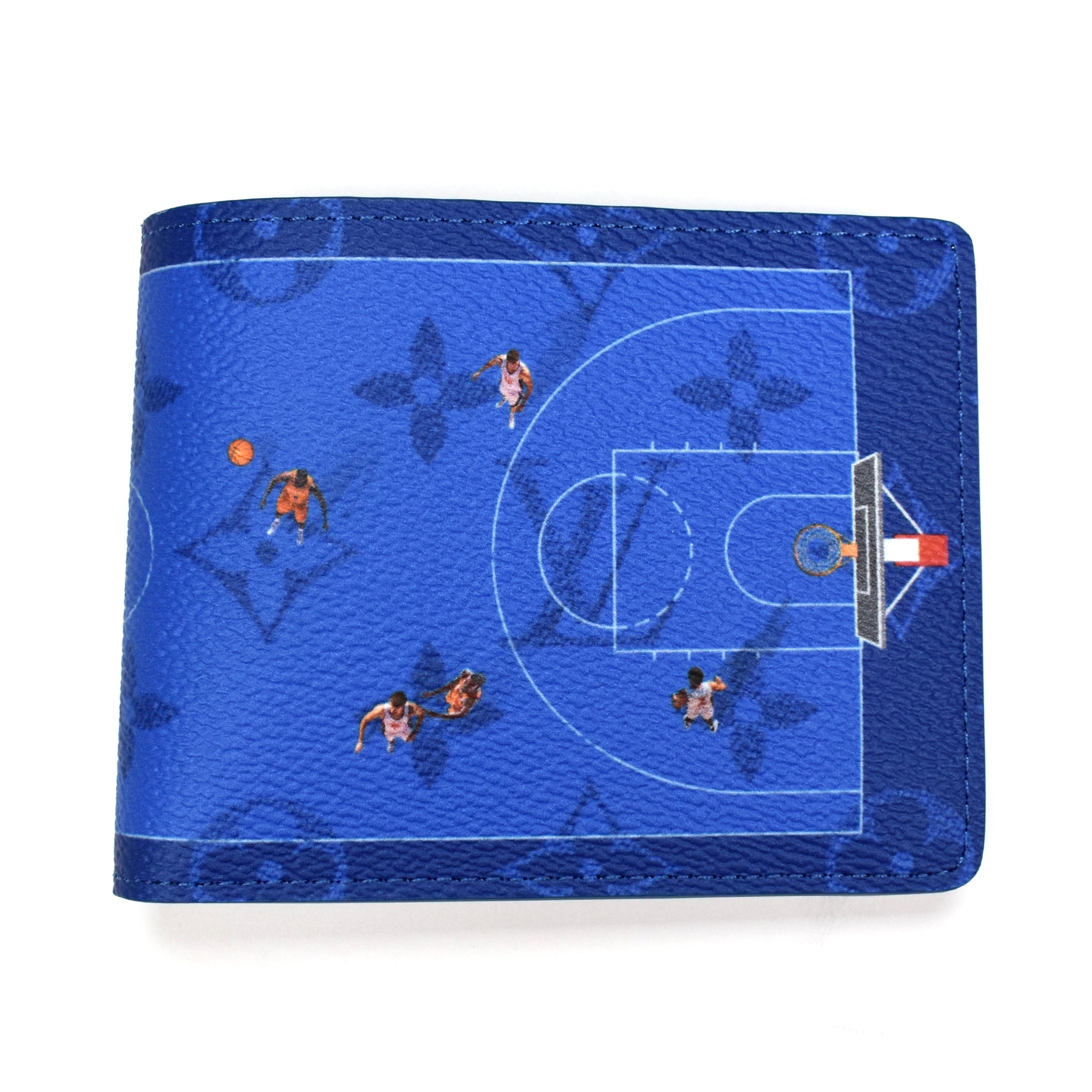 Louis Vuitton - Basketball Monogram Slender Wallet (Blue) – eluXive