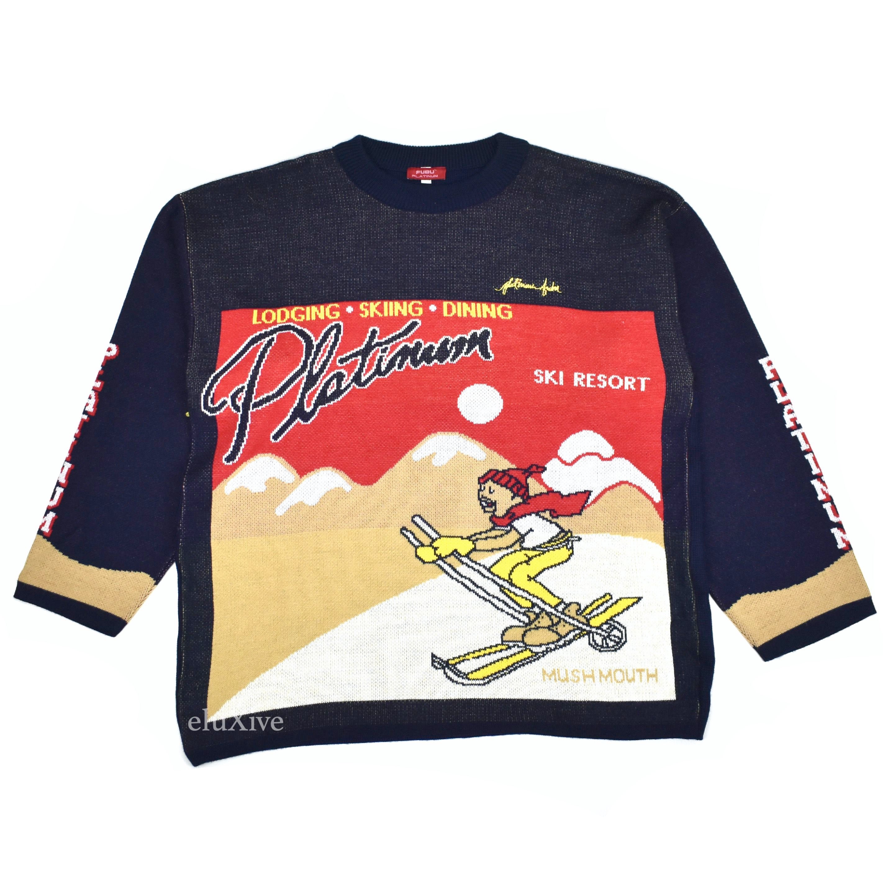 Fubu Platinum - Fat Albert 'Mush Mouth' Ski Sweater – eluXive