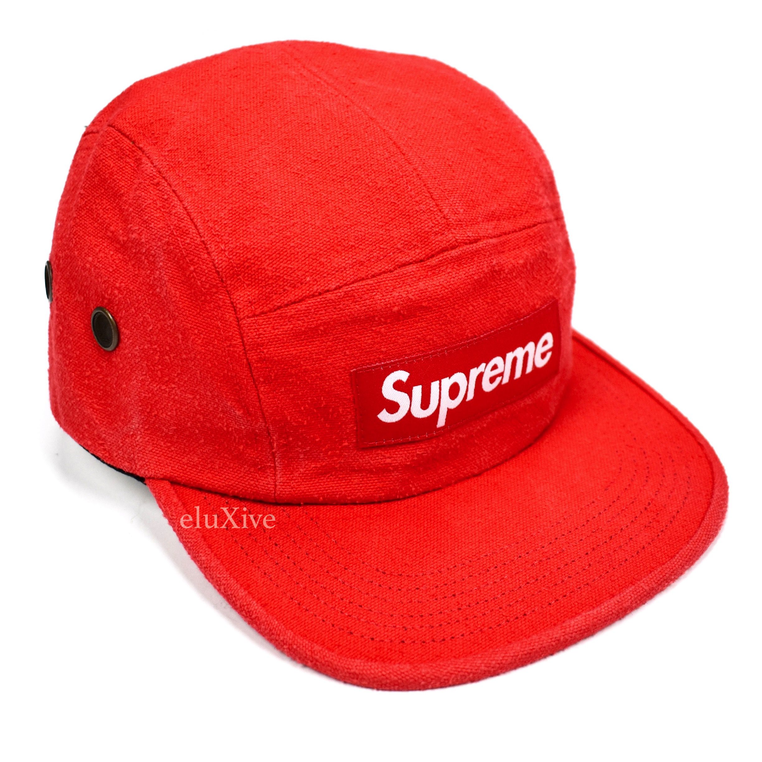 Supreme - Napped Canvas Box Logo Hat (Red) – eluXive