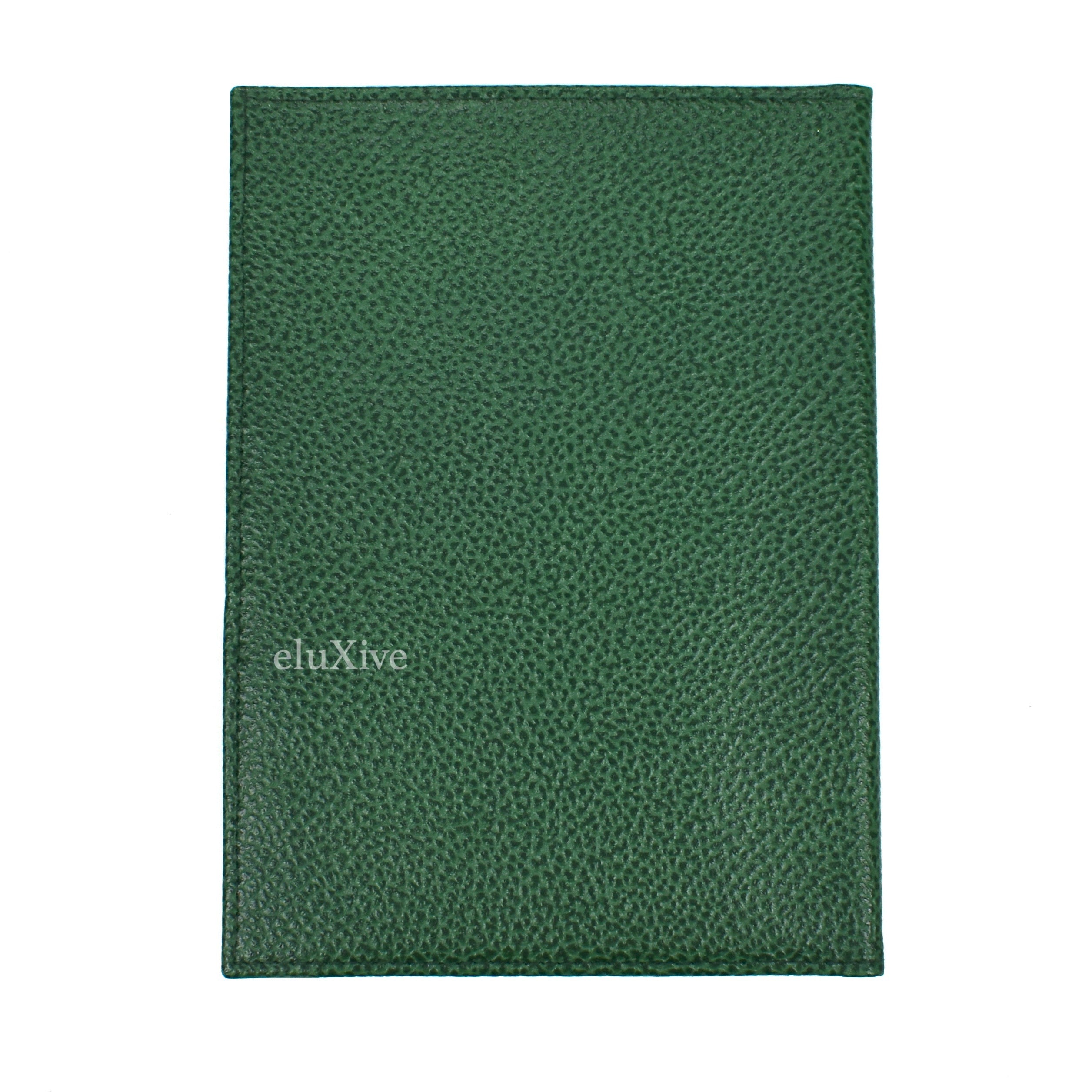 Rolex - Dark Green Leather Bifold Wallet with Gold Crown Logo – eluXive