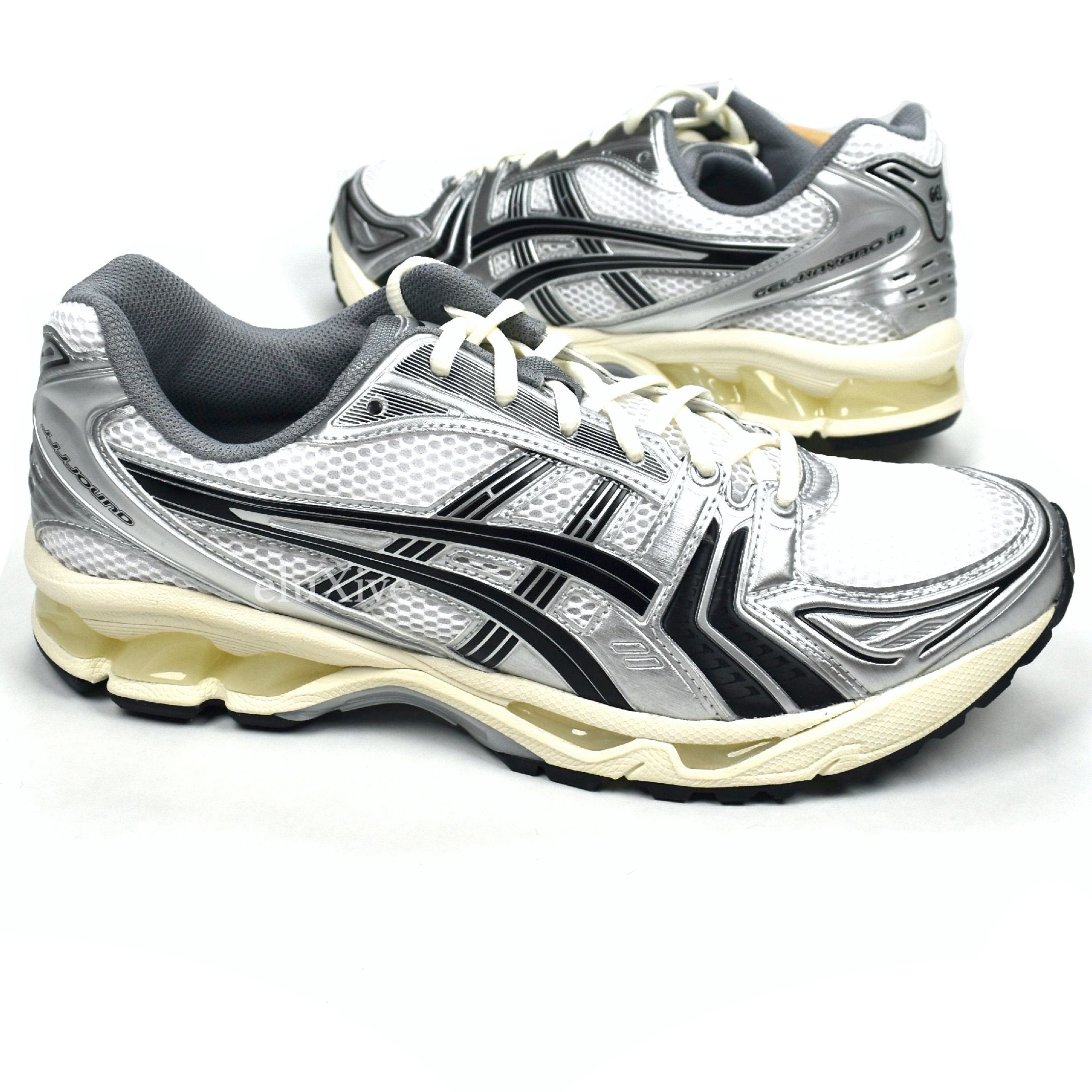 JJJJound x Asics - Gel Kayano 14 White/Black/Silver – eluXive