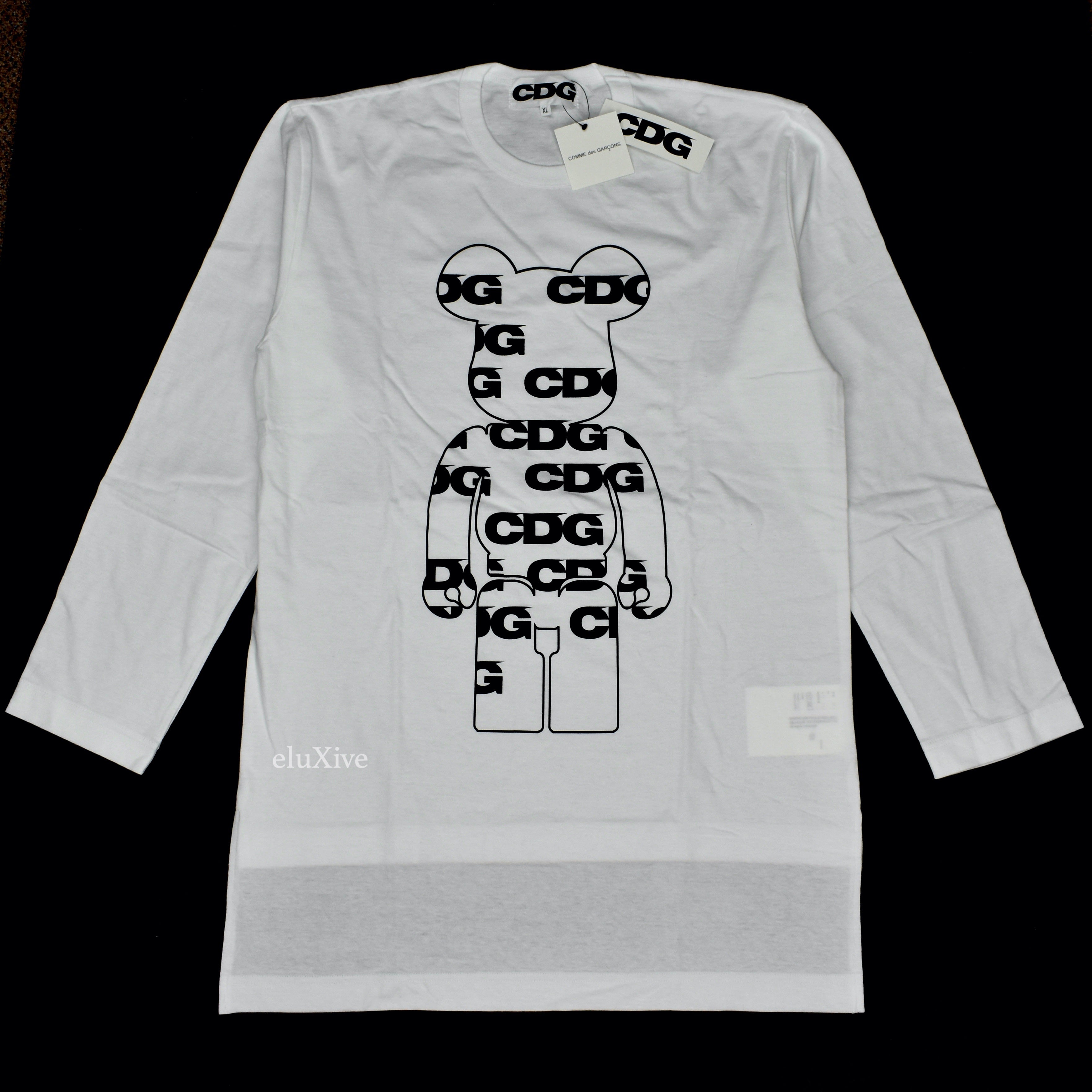 Comme des Garcons x Medicom - CDG Bearbrick Logo L/S T-Shirt (White ...