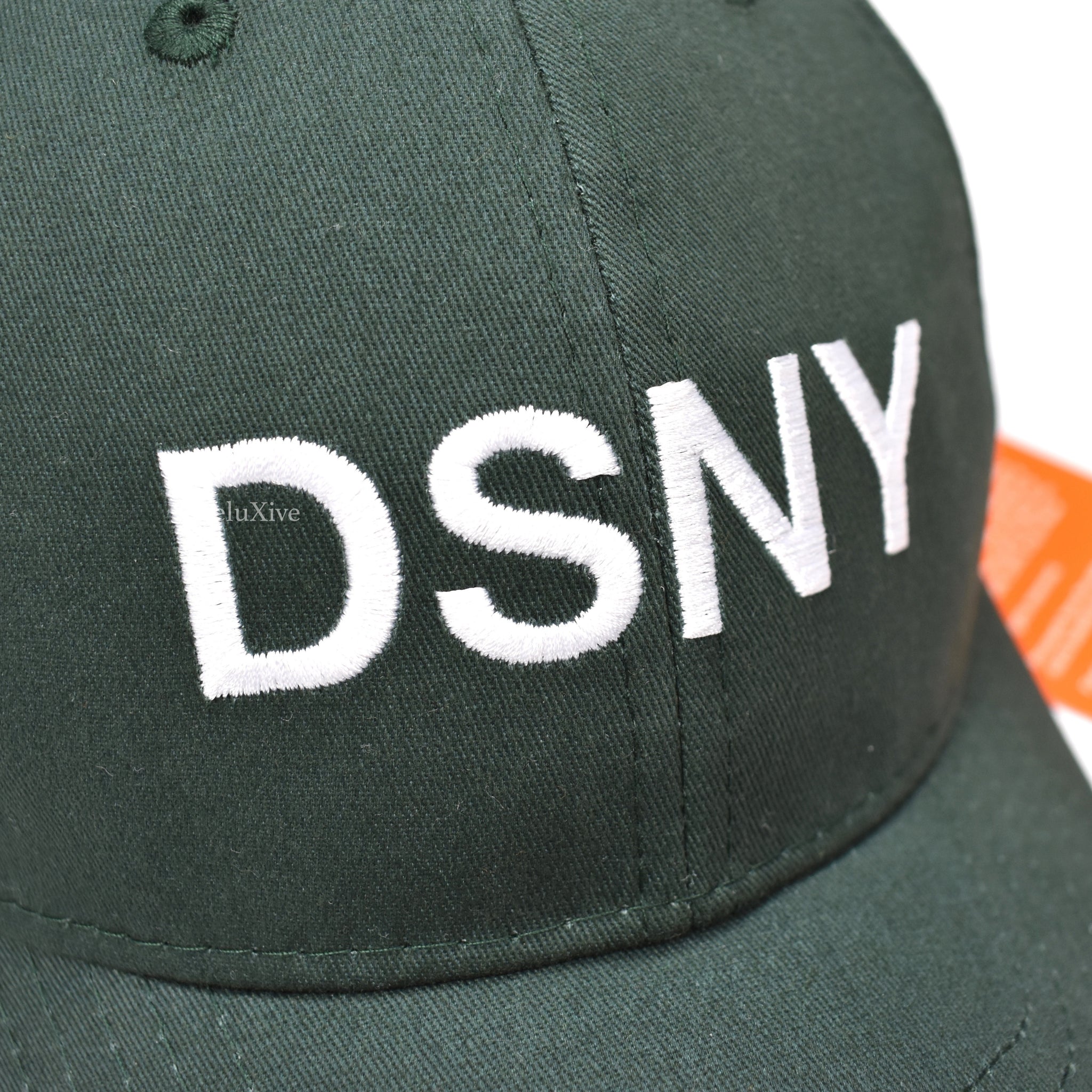 Heron Preston - Dark Green DSNY Logo Embroidered Dad Hat / Baseball Cap ...