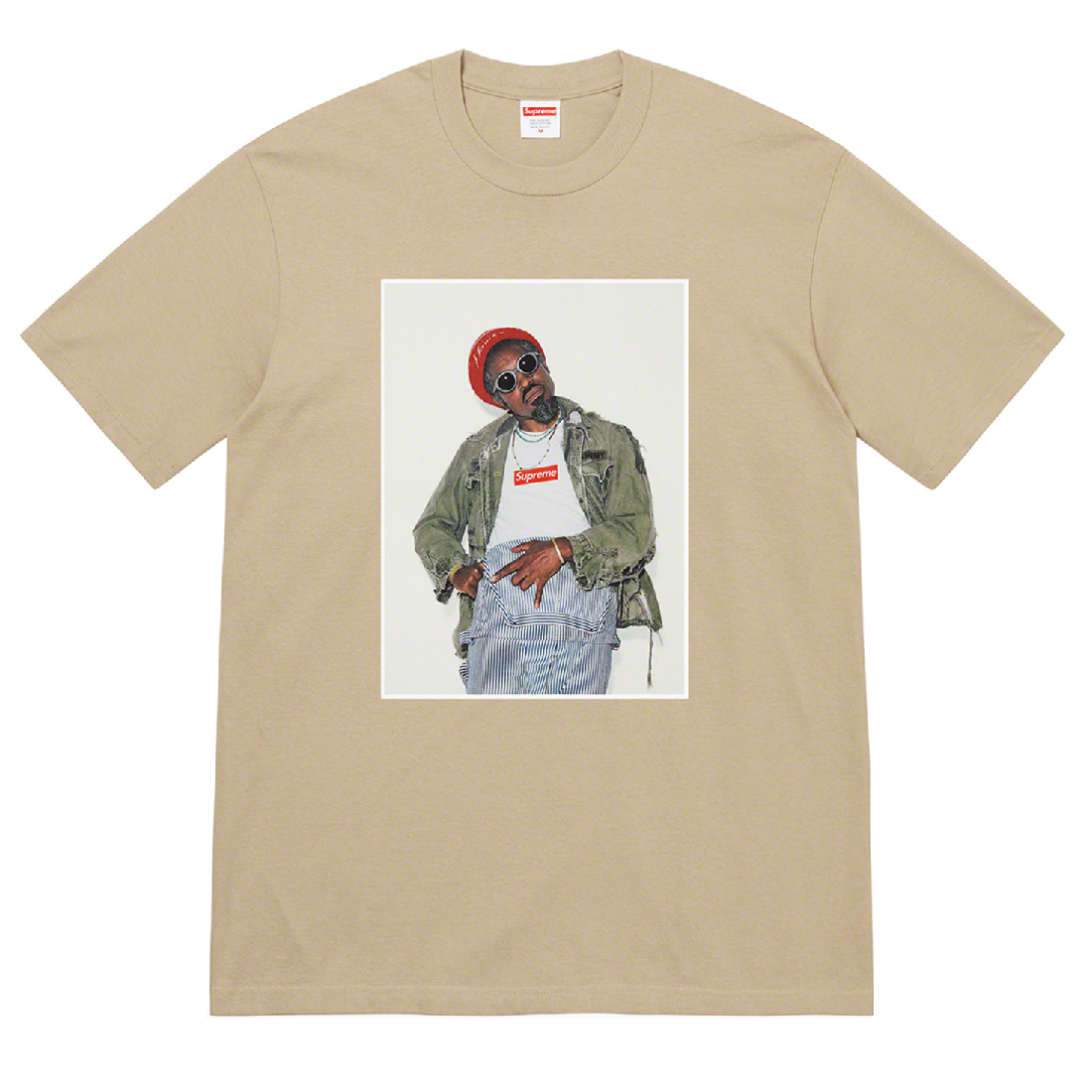 Supreme - Andre 3000 Box Logo Photo T-Shirt (Stone Beige) – eluXive